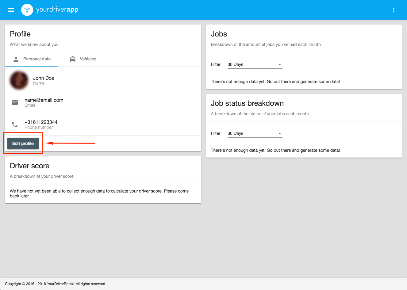 How to change your YourDriverApp profile information and email details – YourDriverApp